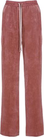 Rick Owens Samthose mit Kordelzug - Rosa