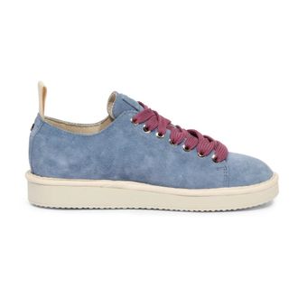 Panchic Blau-Braune Rose Wildleder Schn&uuml;rschuhe - - Shoes - Damen - Blau - 36 EU