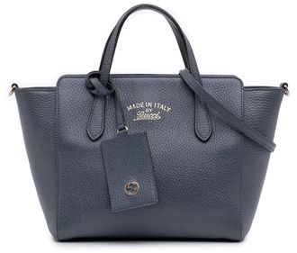 Gucci Hobo Bags - Mini Leather Swing Satchel - Gr. unisize - in Blau - für Damen