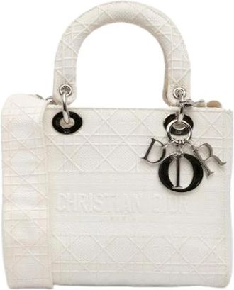 Dior Pre-owned Lady D-Lite - Femme - Pre-owned - Blanc - Taille: ONE Size