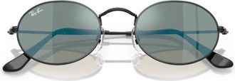 Ray-Ban unisex, Accessoires, Noir, Taille: 51 MM Oval Lunettes de soleil