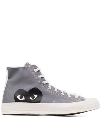Converse baskets montantes &agrave; lacets - Gris