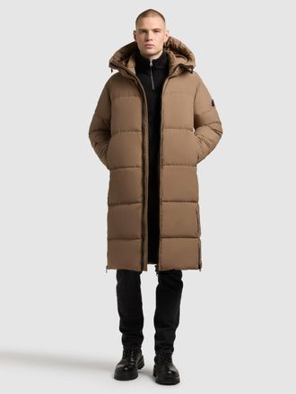 Khujo Steppmantel KHUJO DASH, Herren, Gr. XXL, russet braun, 100% Nylon, unifarben, eingesetzt elastischer Bund mit Windstopper, Mäntel, Topseller