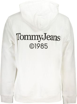 Tommy Hilfiger Logo-Embroidered Cotton Hoodie - White