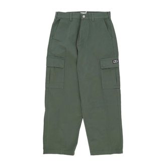 Obey Baggy Twill Cargo Hose Lorbeerkranz - - Trousers - Herren - Gr&uuml;n - W30