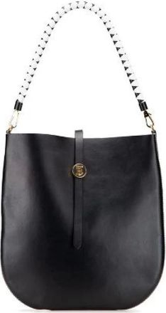 Burberry Femme, Pre-owned, Noir, Taille: ONE Size Sac bandouli&egrave;re en cuir avec logo TB Pre-owned