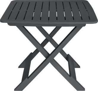 vidaXL Ensemble de bistro pliable 3 pcs Plastique Anthracite Vidaxl