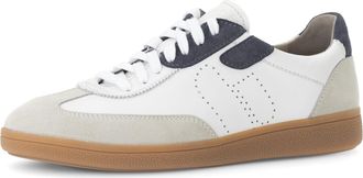 Gabor Herren Sneaker Low,Halbschuhe,recyceltes Futter,Wechselfu&szlig;bett,Strassenschuhe,Sportschuhe,Off-White/White/Fjord,48.5 EU / 13 UK