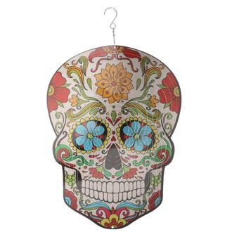 Yardwe Halloween Windspiel, 23.5 x 30 cm, 3D SüßIgkeiten-Skelett Spinner FüR Garten Und Balkon, Ideal FüR Feiertagsdekoration