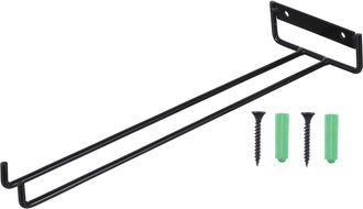 Garneck Weinglashalter aus Stabilem Hängendes Glasregal für Küche und Bar Platzsparender Glasaufbewahrungshänger für Wein Weingläser Einfache Montage Schwarze