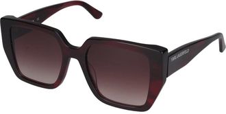 Karl Lagerfeld Femme, Accessoires, Brun, Taille: 52 MM Lunettes de soleil Kl6036S