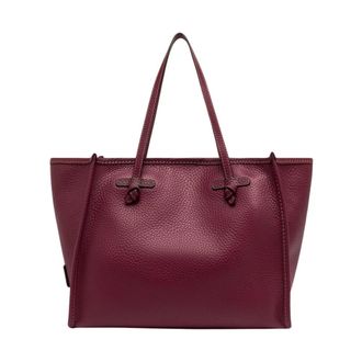 Gianni Chiarini Marcella Grained Leather Tote Bag - - Bags - Damen - Rot - ONE SIZE