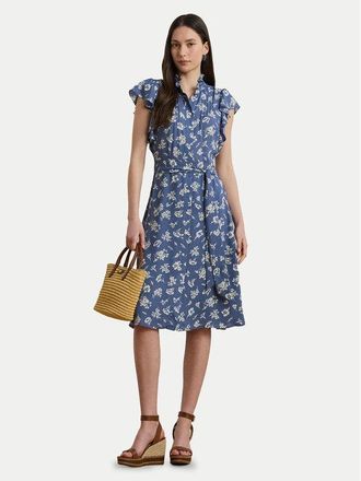 Lauren Ralph Lauren Hemdkleid 200970726001 Blau Regular Fit