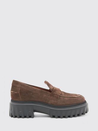 Hogan Mocassins Penny H700 en daim avec semelle plateforme et logo H