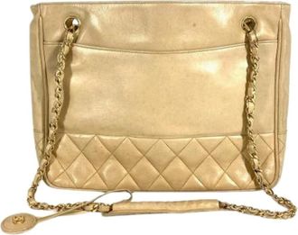 Chanel Pre-owned Vintage Shoulder Tote Bag - Femme - Pre-owned - Beige - Taille: ONE Size