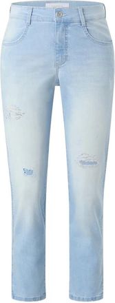 Angels Glitzer Crop Slit Top - - Jeans - Damen - Blau - 3XL