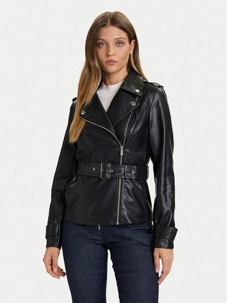 Morgan Jacke aus Kunstleder 252-GPIL Schwarz Regular Fit