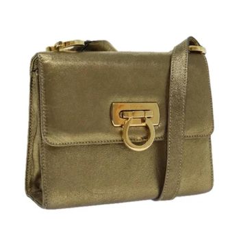 Ferragamo Pre-owned Leder Schultertasche - - Pre-owned - Damen - Gelb - ONE SIZE