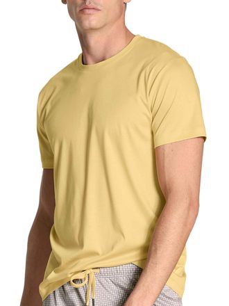 CALIDA Calida Herren RMX Sleep Leisure T-Shirt, Straw, 56
