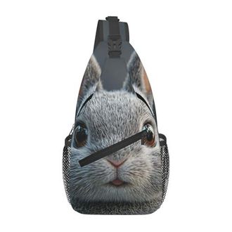Generic Sac &agrave; bandouli&egrave;re en forme de lapin en peluche pour homme, sac &agrave; dos de randonn&eacute;e pour homme