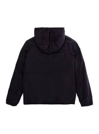Gucci Web Stripe Hooded Tech Fabric Down Jacket - Black