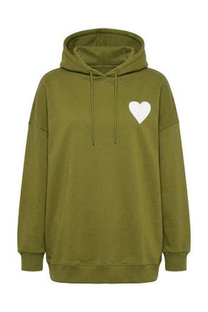 STUDIO UNTOLD Sweatshirt Hoodie oversized Kapuze Heart-Prints