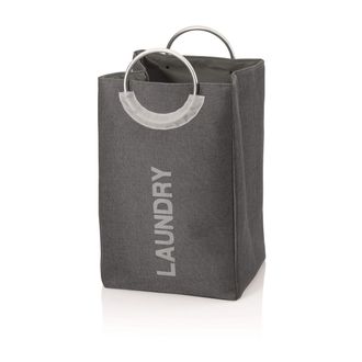 KELA W&auml;schesammler Palma Granit (BHT 36x56x30 cm) BHT 36x56x30 cm grau W&auml;schekorb W&auml;schebox W&auml;schetruhe