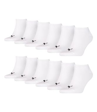 Puma unisex Sneaker Socken Kurzsocken Sportsocken 261080001 12 Paar, Farbe:Wei&szlig;, Menge:12 Paar (4 x 3er Pack), Gr&ouml;&szlig;e:35-38, Artikel:-300 white