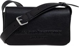 Alexander Wang Alexander Wang Hobo Bags - Punch Flap Crossbody Leather Small - Gr. unisize - in Schwarz - f&uuml;r Damen