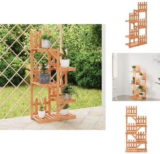 vidaXL Vidaxl - Blumenst&auml;nder 60x25x130 cm Massivholz Tanne - Holzpflanzenst&auml;nder - Tannenzapfenst&auml;nder - Blumentr&auml;ger - Gartendekoration - Outdoorm&ouml;bel