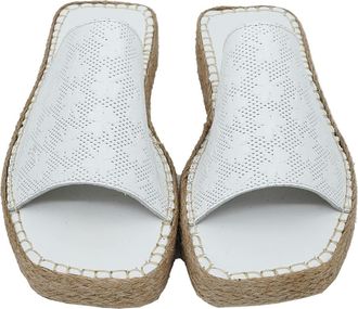 Bonateks Damen DERBTRLK100009 Wedge Sandal, White, 39 EU