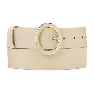 Kazar Breites Lederband in Cremefarbe - - Accessories - Damen - Beige - 90 CM