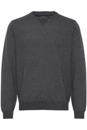 Blend BHBruton Herren Sweatshirt Pullover Pulli mit Rundhals Rippbündchen Label-Details Regular fit, Größe:3XL, Farbe:Black (194007)