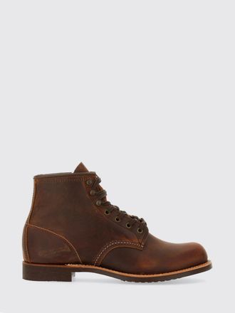 Red Wing Shoes Schn&uuml;rstiefeletten von aus ge&ouml;ltem Leder mit runder Kappe und Vibram-Sohle