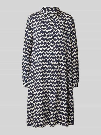 Milano Knielanges Kleid mit Umlegekragen