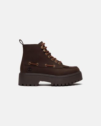 Timberland Stone Street Kiltie Boot mit Plateausohle f&uuml;r Damen in Dunkelbraun, Damen, Braun, Gr&ouml;&szlig;e