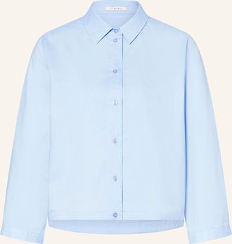 Lilienfels Lilienfels Hemdbluse Mit 3/4-Arm blau