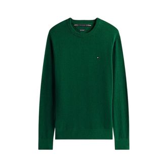 Tommy Hilfiger Crew Neck Sweater - - Knitwear - Herren - Gr&uuml;n - L
