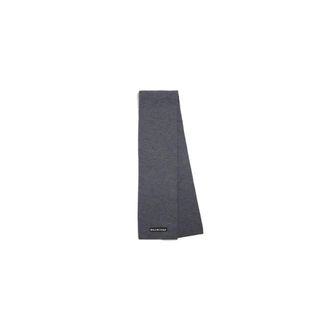 Balenciaga Logo Strickschal - - Accessories - Herren - Grau - ONE SIZE