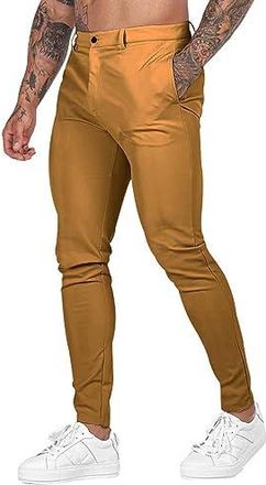 Generic Pantalon de loisirs pour homme - Coupe ajust&eacute;e - Pantalon de jogging - S&eacute;chage - Coupe droite - &Eacute;l&eacute;gant - Pantalon de costume l&eacute;ger - Pantalon fusel&eacute; 