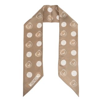 Moschino unisex, Accessoires, Beige, Taille: ONE Size Foulard en soie