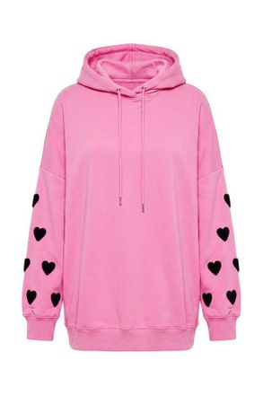 STUDIO UNTOLD Sweatshirt Hoodie oversized Sweat Kapuze &Auml;rmel-Hearts