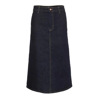 Part Two Dunkle Denim A-Linie Rock - - Skirts - Damen - Blau - 2XS