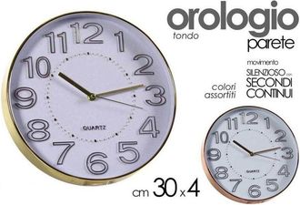Trade Shop Trade Shop Traesio - Trade Shop - orology parete tondo moviment silence 30X4 cm vari colours assortititititi 722127