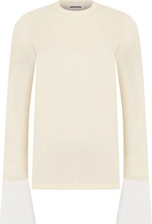 Darkpark Darkpark, Femme, Tops, Beige, Taille: 38 FR Top &agrave; Manches Longues avec Poignets &Eacute;largis