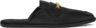 Versace Mules mit Medusa - Schwarz