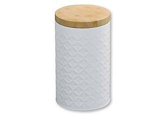 KESPER Aufbewahrungsdose, Metall, Wei&szlig;, 19x11 cm, Deckel, modernes Design, 38245