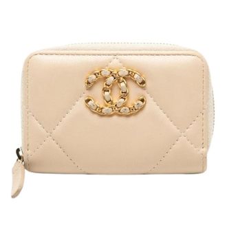 Chanel Porte-monnaie Pre-owned - Femme - Pre-owned - Beige - Taille: ONE Size