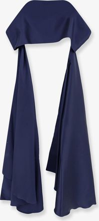 Lavi Womens Satin Stole Beverello Blue Polyester Scarf Scarfs