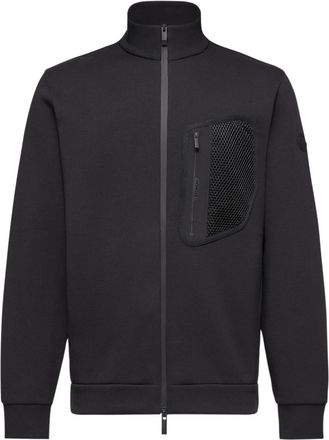 Moncler Moncler Sweat Zipp&eacute; En Coton Avec Logo, Homme, Noir, Taille: 3xl